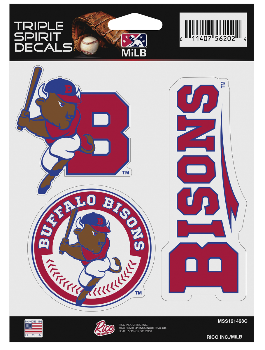 Buffalo Bisons Three Decal Set – Buffalo Bisons Official Store
