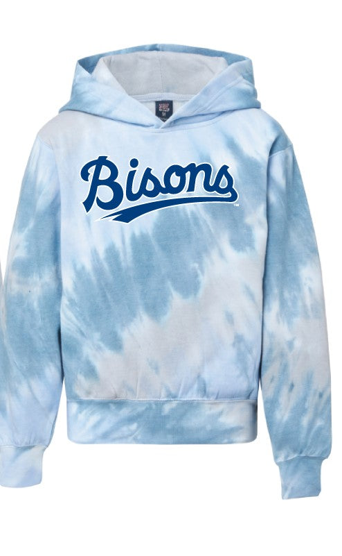 Buffalo Bisons Youth Tie Dye Sky Alt 2 Script Hoodie – Buffalo Bisons ...