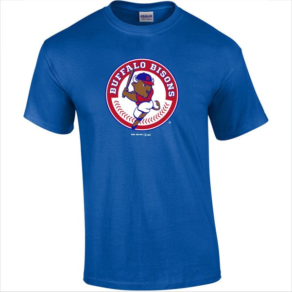 Buffalo Bisons Royal Primary Logo Tee – Buffalo Bisons Official Store